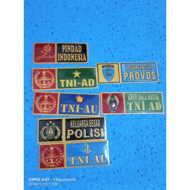 Jual Stiker Nopol Polisi,TNI AU TNI Al, TNI ad,Provos,TNI AU stiker ...