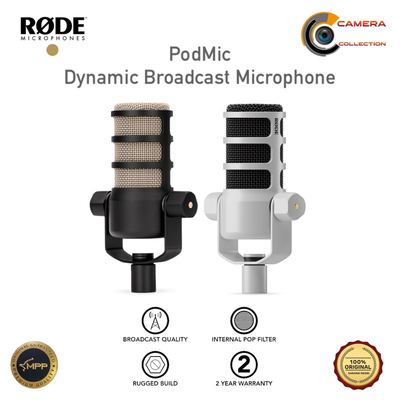 Jual RODE PodMic Dynamic Broadcast Microphone | Shopee Indonesia