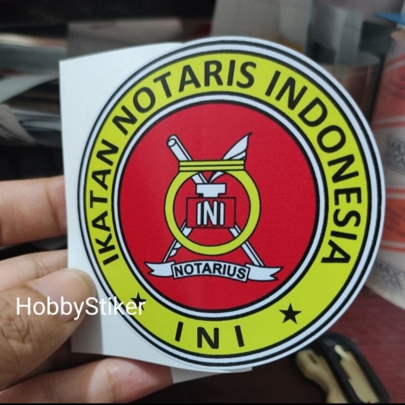 Jual Stiker ikatan notaris indonesia INI untuk mobil motor kantor ...