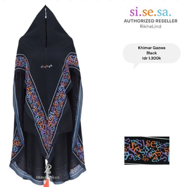 Jual Khimar Sisesa Ghazwa Black | Shopee Indonesia