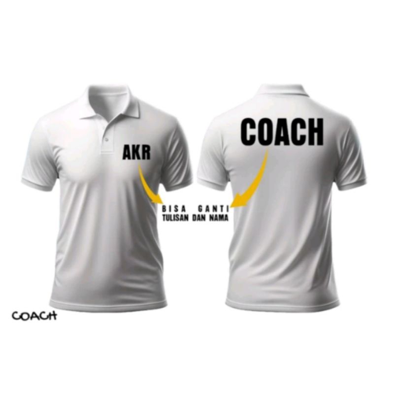 Jual custom kaos kerah kancing COACH bisa riques nama ataw ganti ...