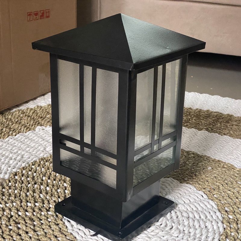 Jual Kap lampu pilar kotak | lampu pagar minimalis | lampu taman out ...