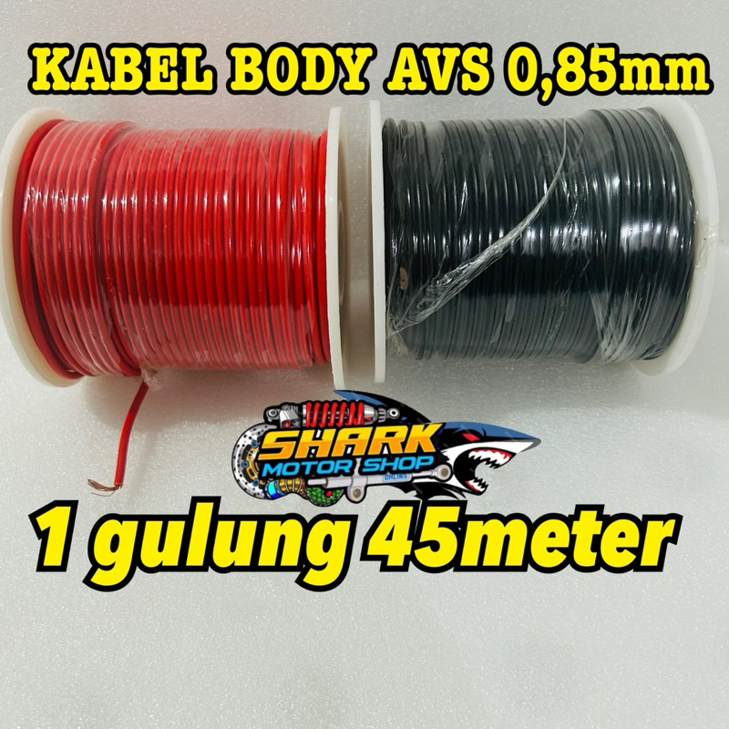 Jual Kabel body AVS 0.85MM x 100M Kabel Otomotif Body Mobil Motor Serabut Tembaga (Bobin ...