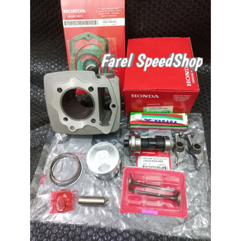 Jual Paket Blok Seher Komplit + Noken As + Platuk + Klep Set Honda Gl Pro Neotech Megapro Primus ...