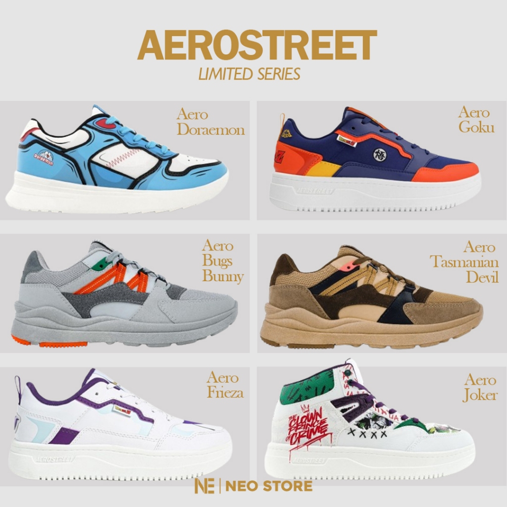 Jual (Limited Edition) Aerostreet X Doraemon / Aerostreet X Joker ...