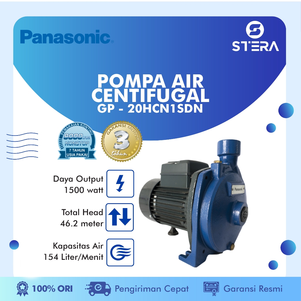 Jual Panasonic GP-20HCN1SDN - Pompa Sentrifugal / Centrifugal Pump ...