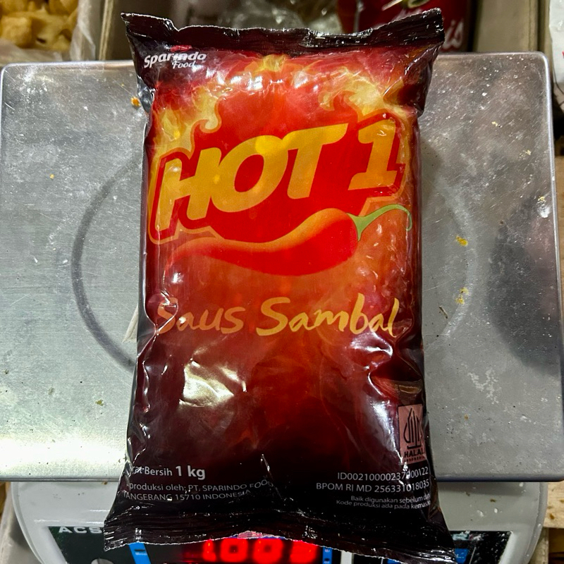 Jual Saus Hot 1 Saos Hot 1 kemasan Bantal 1 Kg | Shopee Indonesia