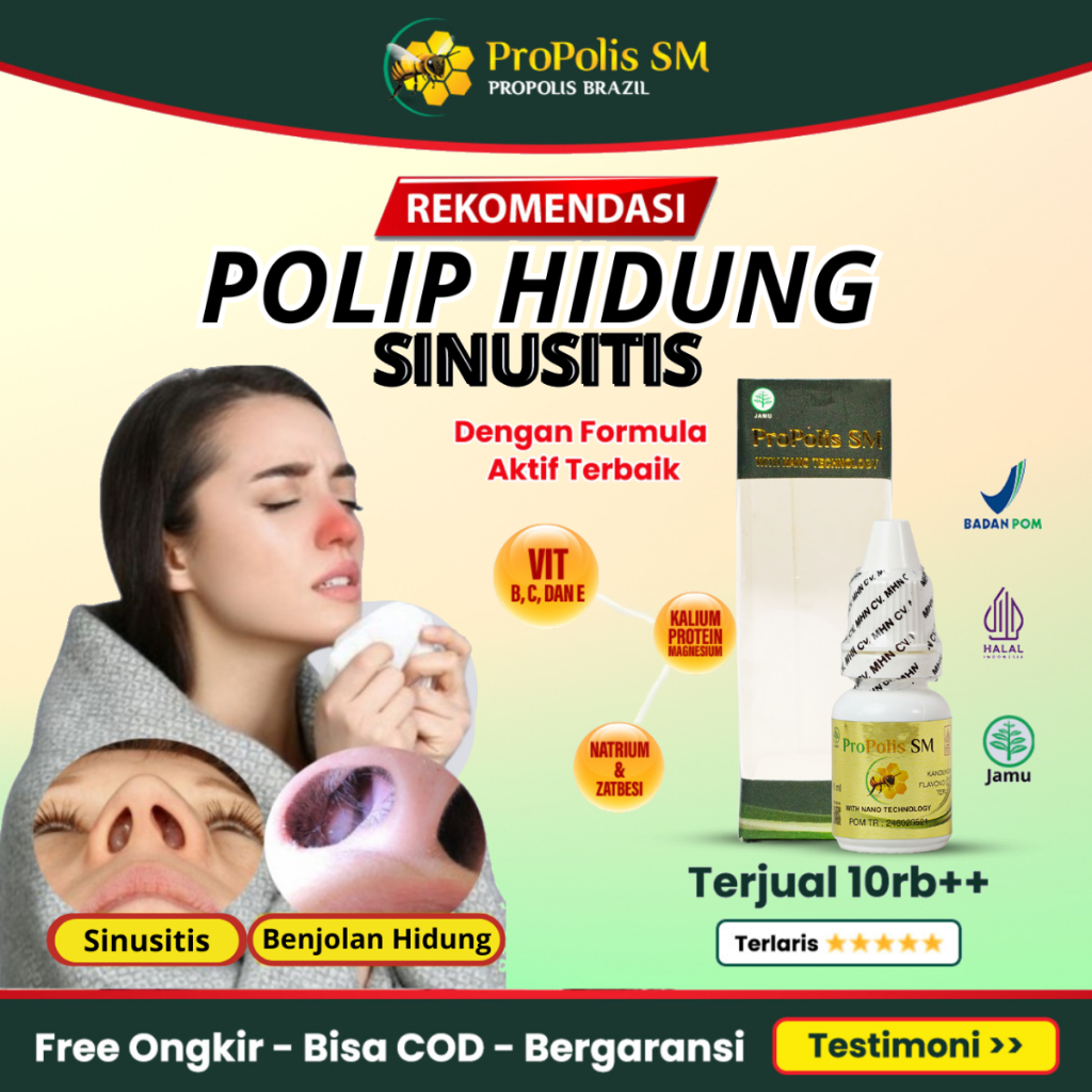 Jual Obat Polip Hidung Sinusitis Menahun Herbal Penghilang Benjolan Pilek Bau Busuk Rhinitis ...