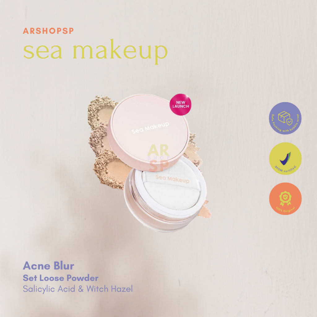 Jual arshopsp | Sea Makeup Acne Blur and Set Loose Powder Oil Control with Salicylic Acid ...