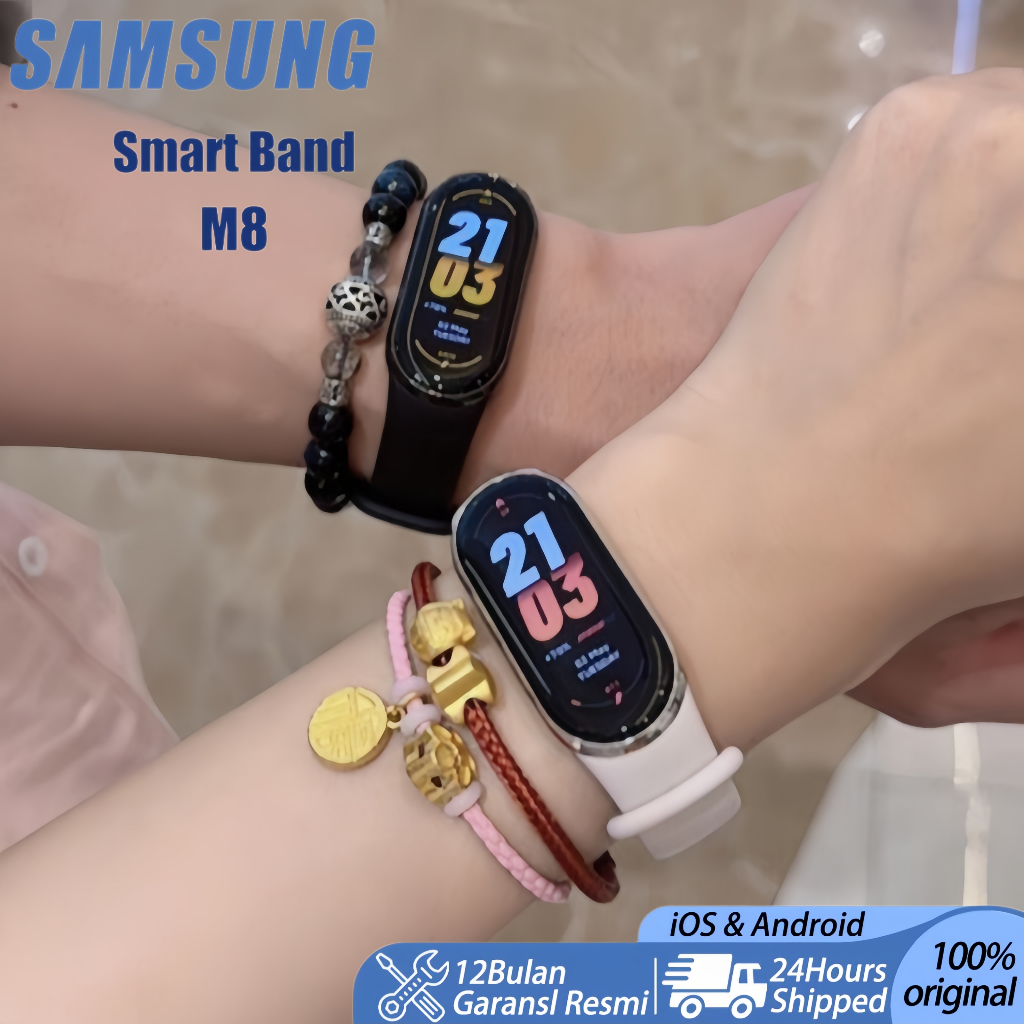 Jual 【100% asli】SAMSUNG Smartband M8 - Smartwatch, Blood Pressure ...