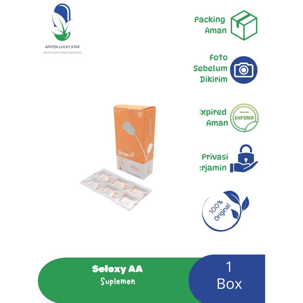 Jual SELOXY AA BOX ISI 30 TABLET | Shopee Indonesia