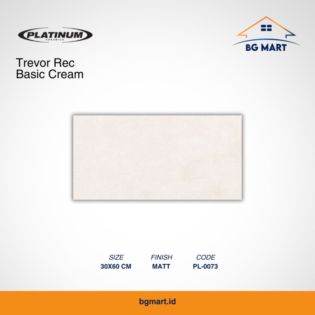 Jual PLATINUM Keramik Dinding 30x60 Trevor Rec Basic Cream KW B ...