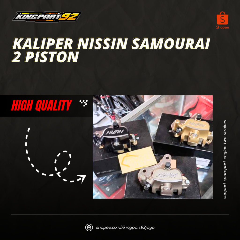Jual Kaliper Depan Nissin Samurai 2Piston Rx King Rxking Jupiter Z F1ZR Nouvo Scorpio Vega Old ...