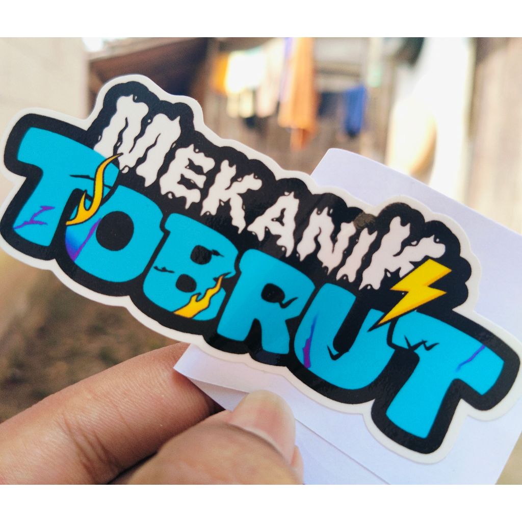 Jual Stiker Sticker Mekanik Tobrut 10cm x 4.5cm: Vinyl Glossy ...