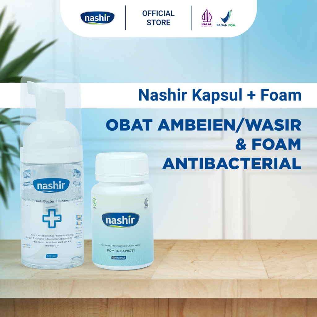 Jual Nashir Paket Kapsul dan Foam Sabun Khusus Untuk Mengatasi Keluhan Ambeien dan Mengobati ...