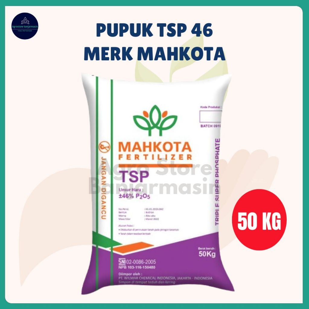 Jual Pupuk TSP 46 Mahkota kemasan 50Kg | Shopee Indonesia