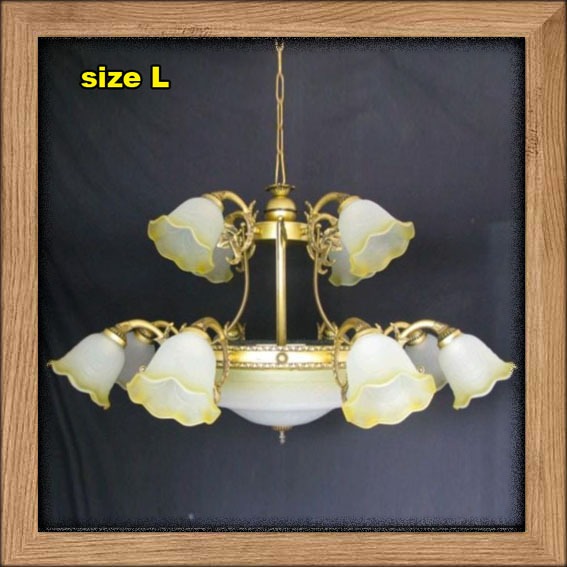 Jual Lampu Hias Gantung cabang kaca kelopak bunga vintage modern ...