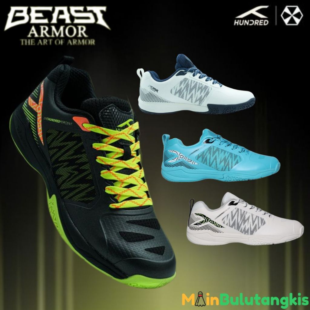 Jual Sepatu Badminton Hundred Beast Armor Original | Shopee Indonesia