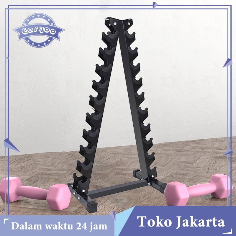 Jual 10 Pairs Rak Barbel Vertical Standing Dumbell Rack Untuk Gym ...