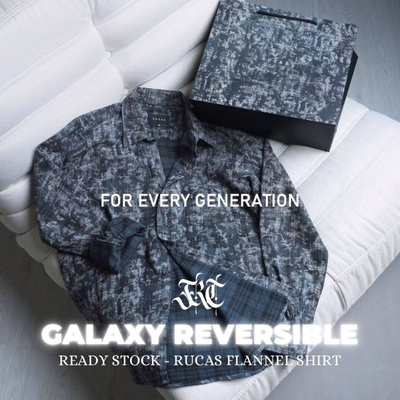 Jual Rucas Galaxy Reversible Flannel Shirt | Shopee Indonesia