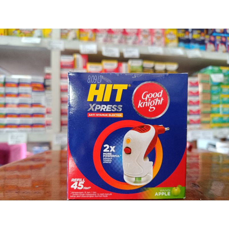 Jual Hit electrik good knight Xpress alat + refil 33 ml (1 set sdh ...