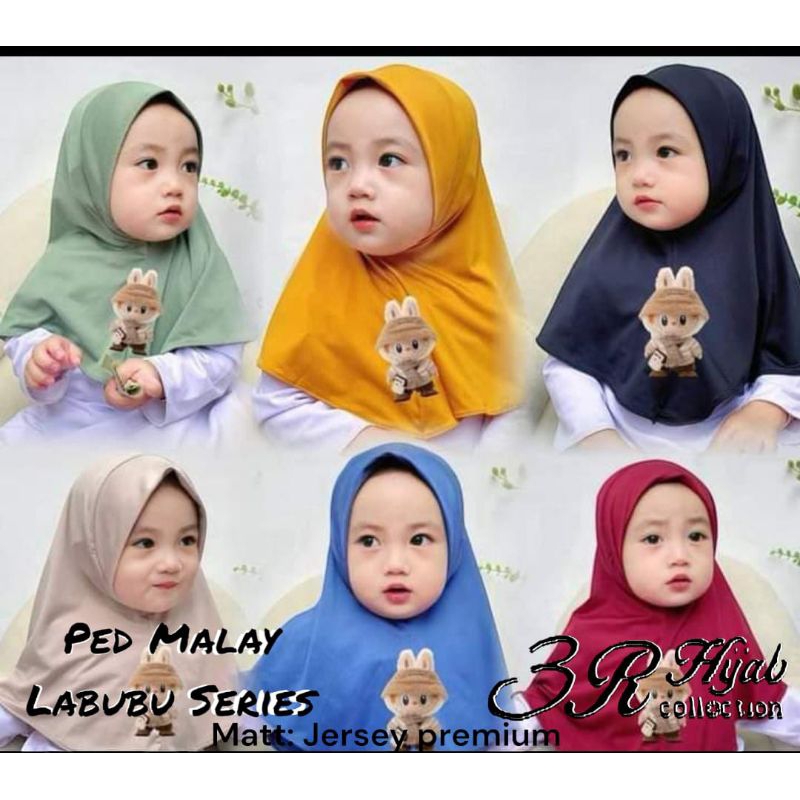 Jual LABUBU HIJAB ANAK PED MALAY CANTIK 100%UANG KEMBALI BILA BARANG ...