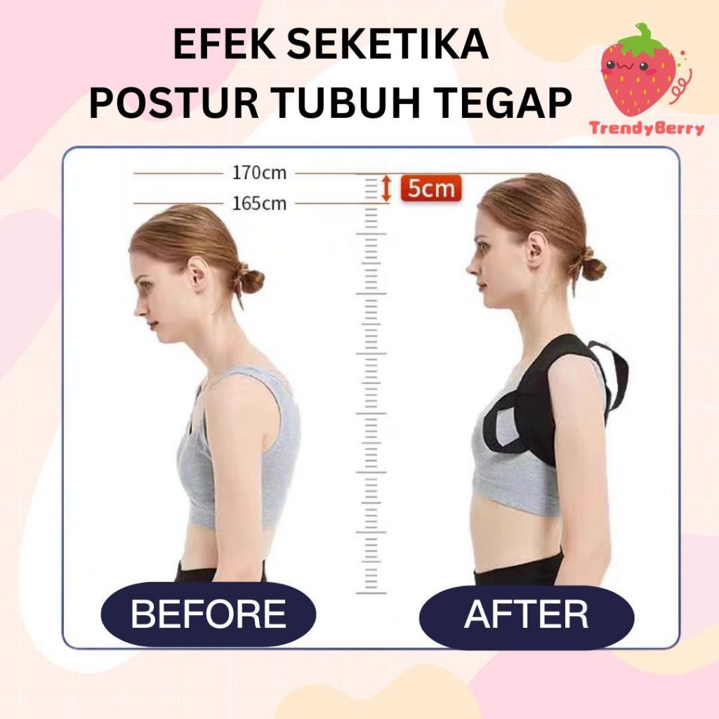 Jual Sabuk Anti Bungkuk Penyangga Punggung Korektor Postur Anti Bongkok Bahu / Posture Corrector ...