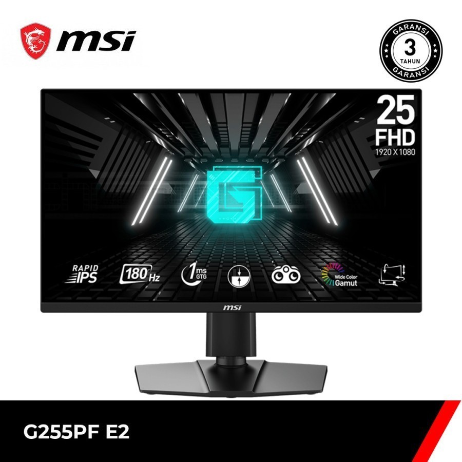 Jual MSI GAMING G255PF E2 Monitor (25"/FHD/IPS/180Hz/1ms/Speaker ...