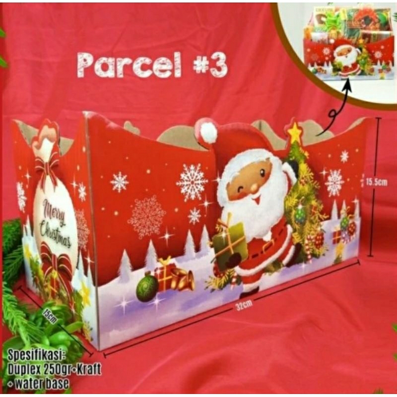 Jual Christmas Parcel Box Dus Parsel Natal Packaging Hampers Natal ...