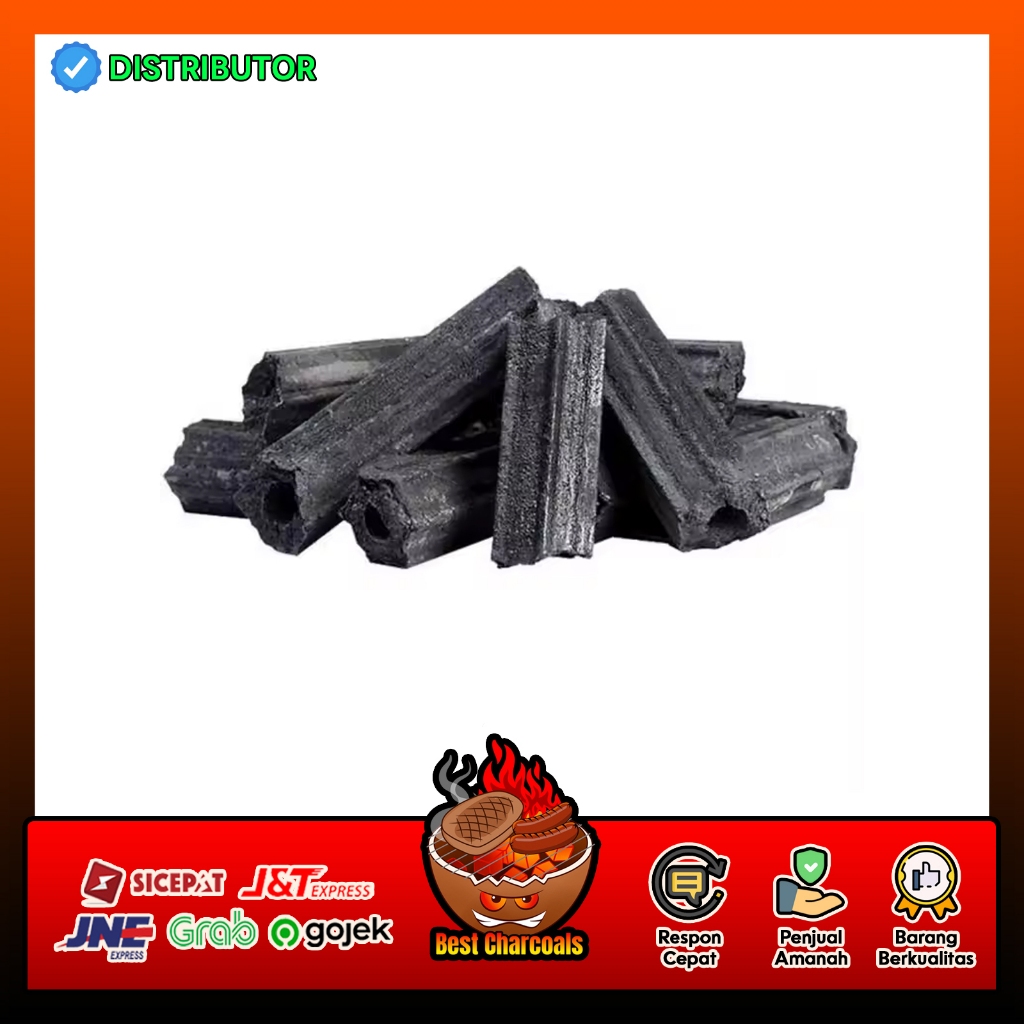 Jual Arang briket bbq Hexagonal 1box 10kg | Shopee Indonesia