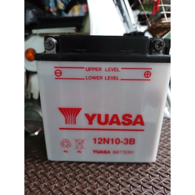 Jual Aki Motor Yuasa 12N10 3B / 12 volt | Shopee Indonesia