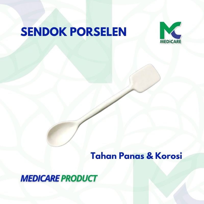 Jual Sendok Spatula Spoon Porselen Keramik Untuk Laboratorium | Shopee ...