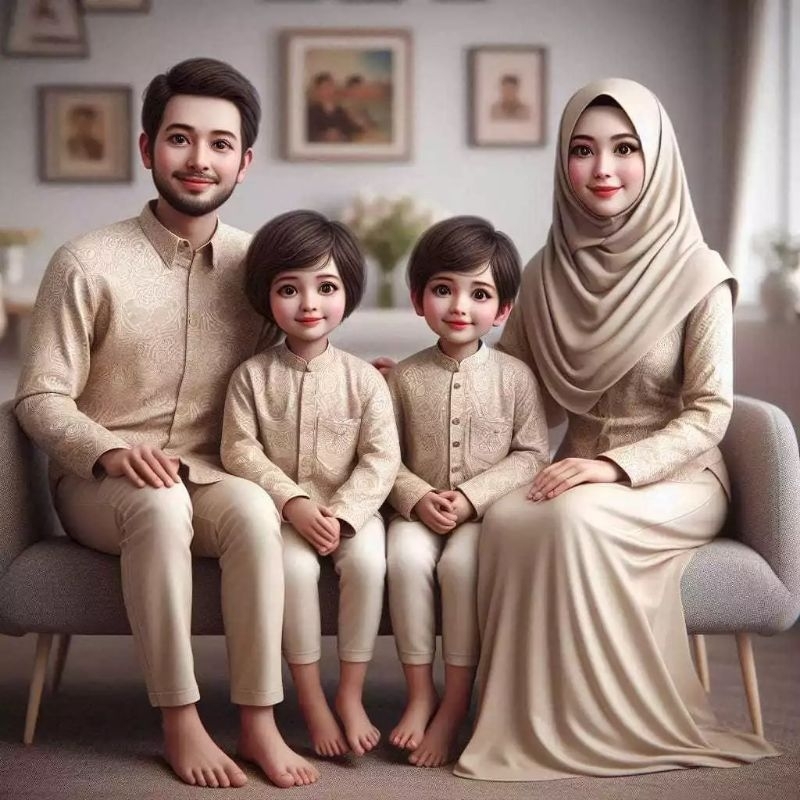 Jual Edit Foto Karikatur 4D | Keluarga Besar | Shopee Indonesia