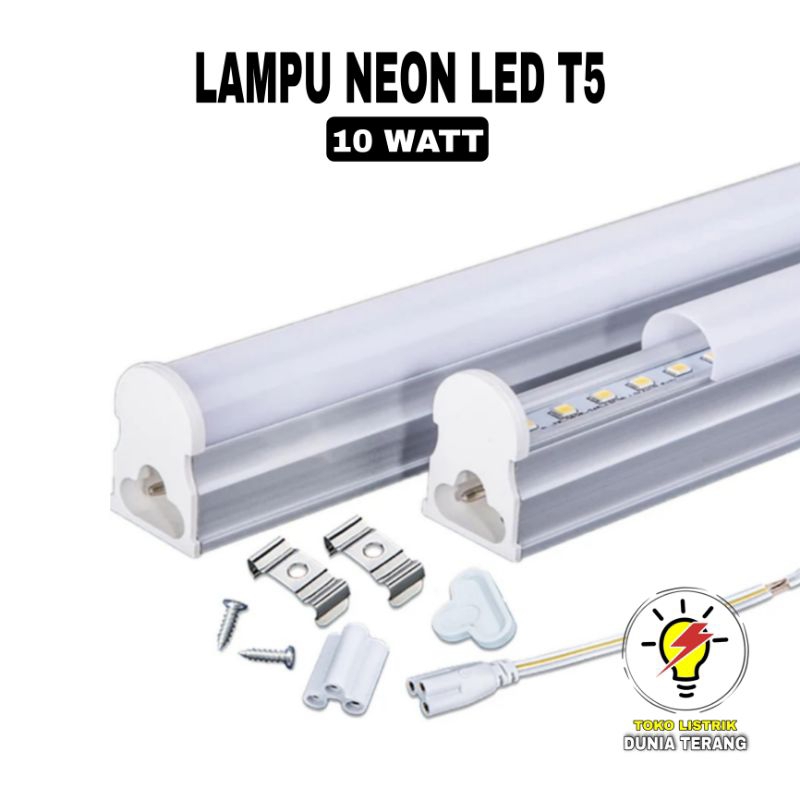 Jual LAMPU NEON TL LED T5 10W 60CM CAHAYA PUTIH | Shopee Indonesia