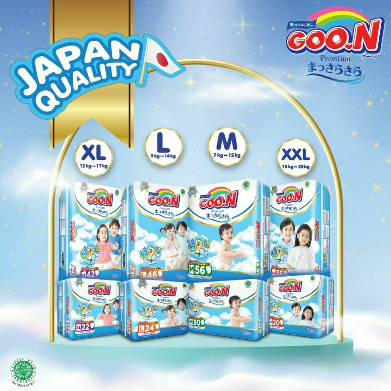 Jual Popok Bayi Murah GOON Premium Pants Massara Sara Jumbo M30 / M56 Anti Iritasi pH Balance ...