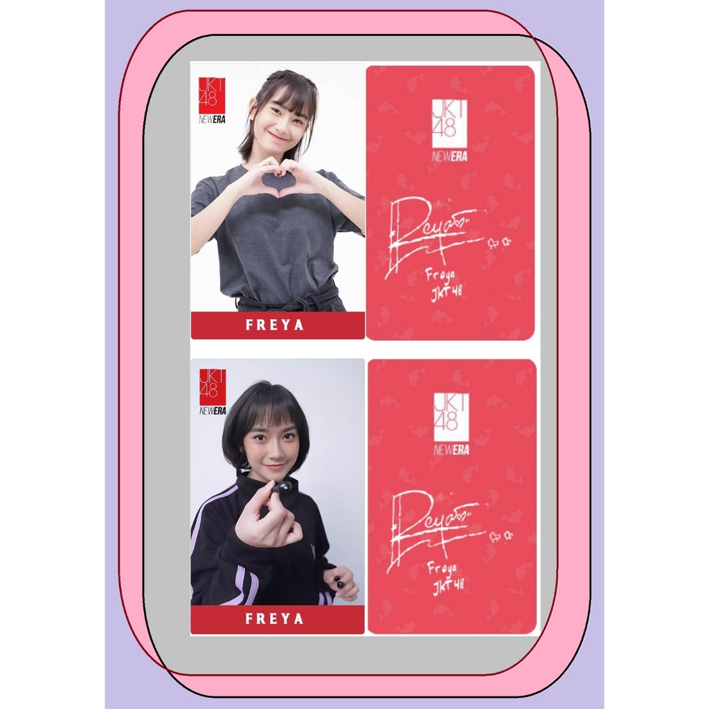 Jual FULL FREYA 25PC PHOTOCARD JKT48 BERTANDA TANGAN PILIH 2SISI ...