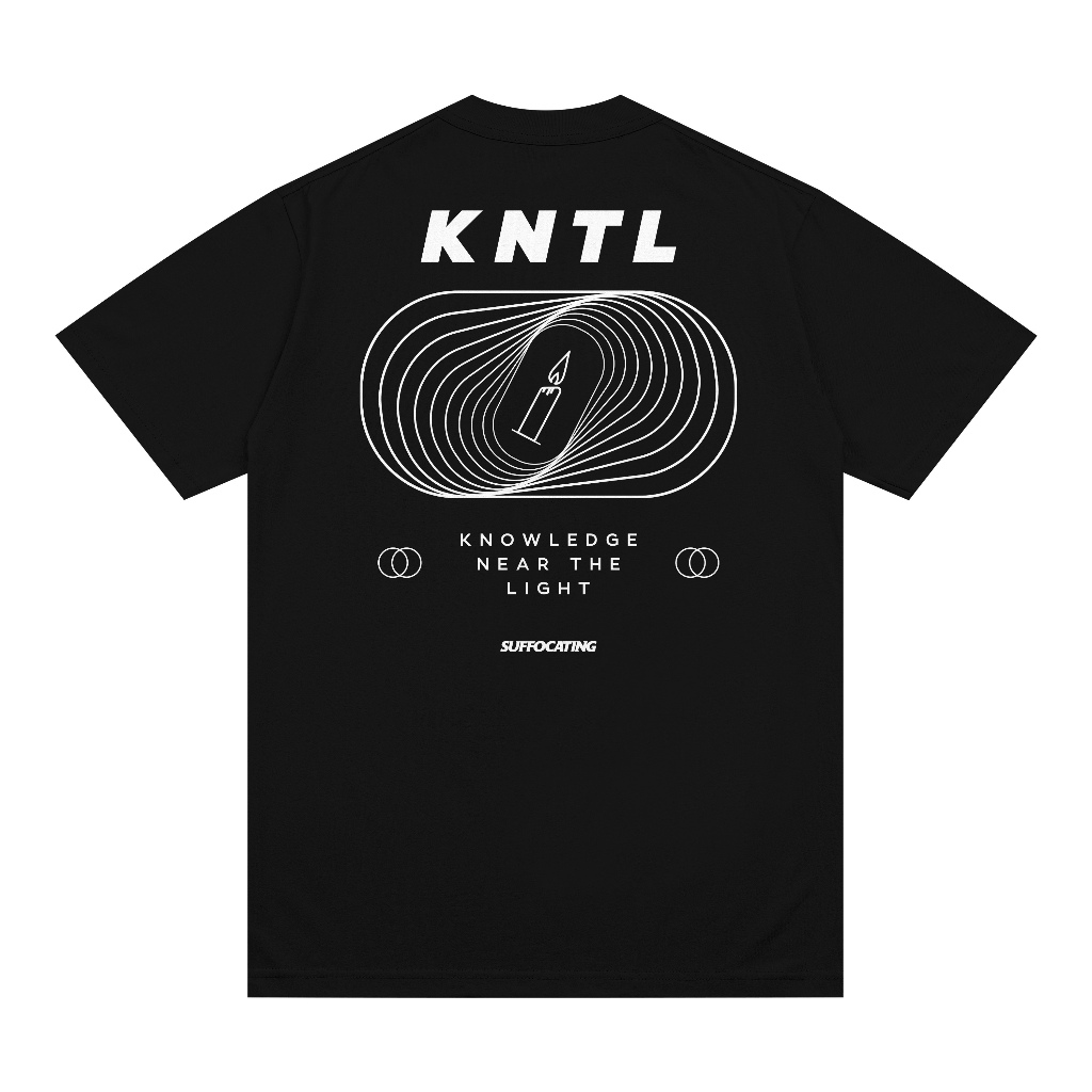 Jual Suffocating Tshirt Knowledge Black | Kaos Unisex | Shopee Indonesia