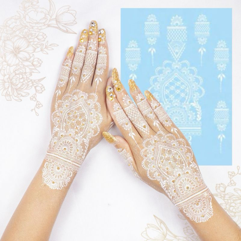 Jual hena putih tempel | Shopee Indonesia