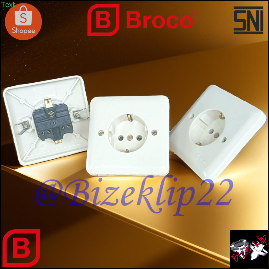 Jual IB Broco Stop kontak arde tanam / Inbow New Gee / 5511U Cream ...