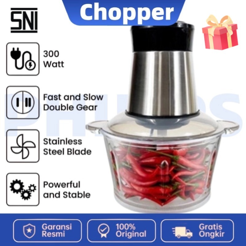 Jual Chopper Blender Penggiling Daging Food Chopper Grinder Mixer ...