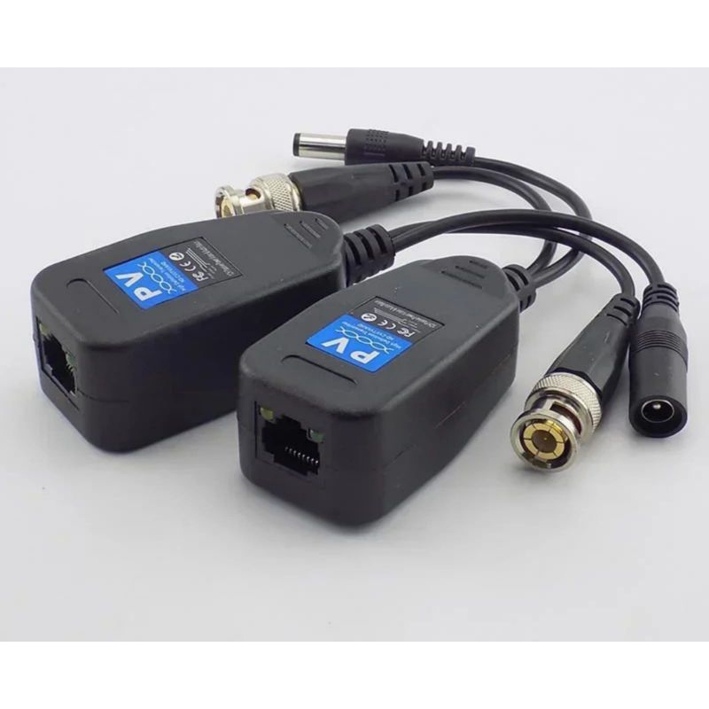 Jual set poe bnc video balun power extender hppvt full 4k hd cctv ...