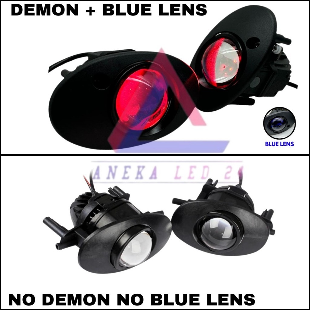 Jual FOGLAMP BILED 2 INCH OVAL PROJECTOR PNP 3 WARNA COCOK UNTUK MOBIL ...