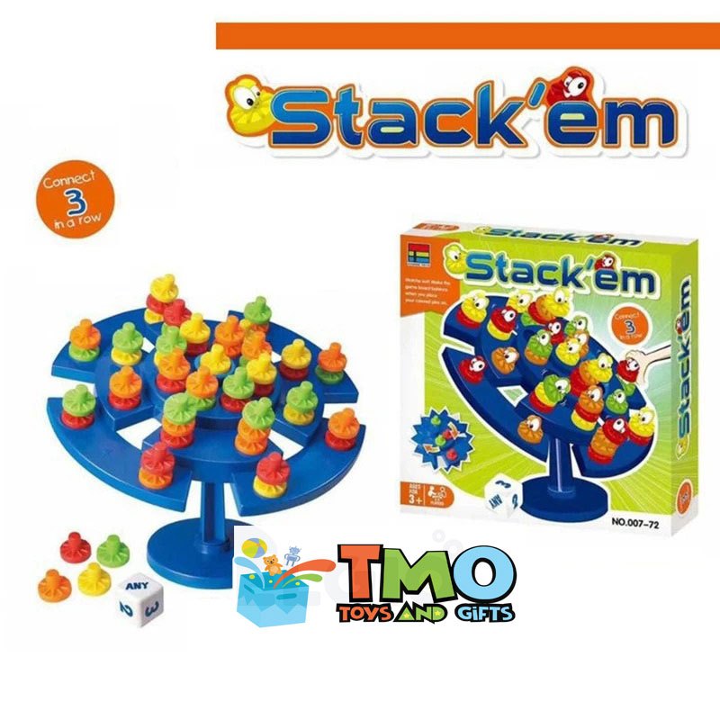 Jual Mainan Anak Edukasi Stackem Topple Balance Game Mainan Bingo 3 in ...