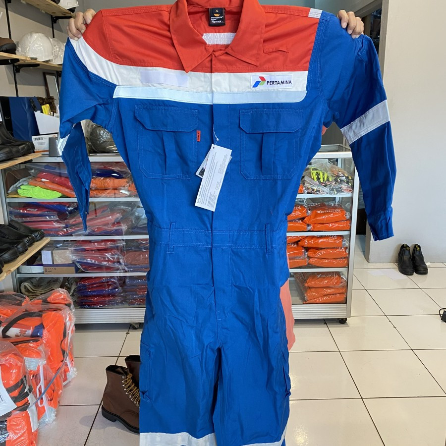 Jual WEARPACK PERTAMINA NOMEX ORIGINAL / COVERALL NOMEX PERTAMINA ...