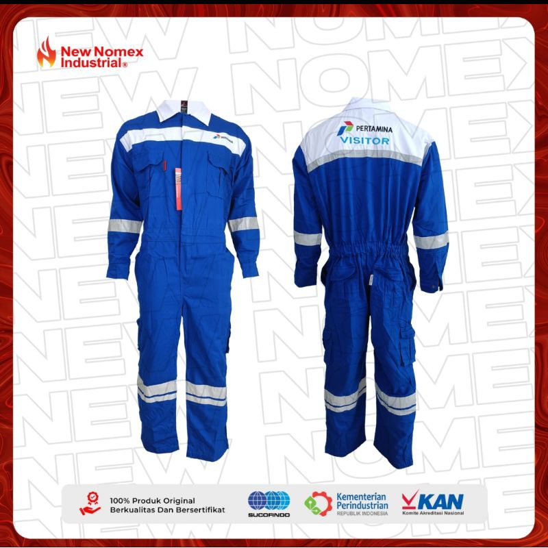 Jual WEARPACK COVERALL PERTAMINA VISITOR NOMEX lllA Original | Shopee ...