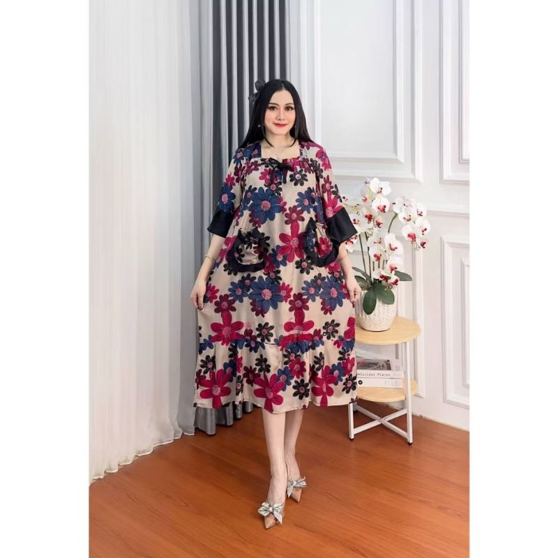 Jual Daster Fuji Busui Ld 120 || Kerut Dada Longdress Jumbo Bumil ...
