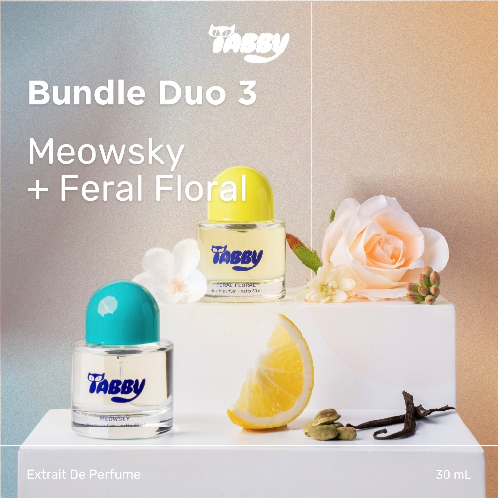 Jual [Bundle Duo 3] Tabby Perfume - Meowsky + Feral Floral | Eau De ...