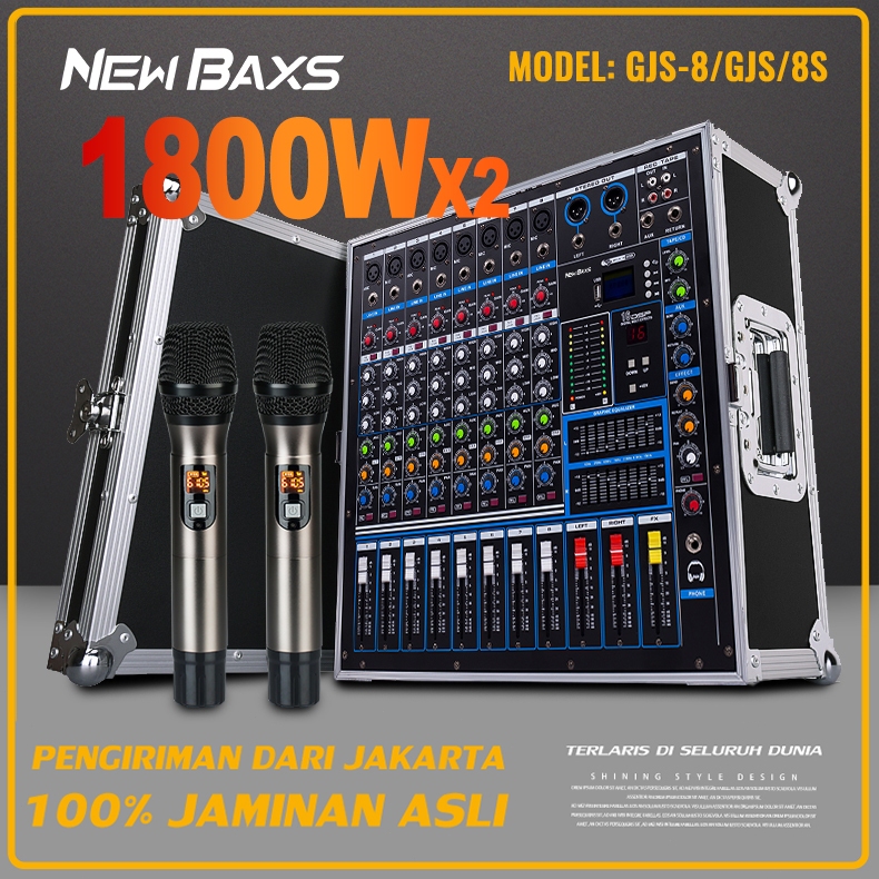 Jual NEW BAXS audio Mixer power amplifier 8 chenel GJS-8/GJS-8S Audio Mixer amplifier ...