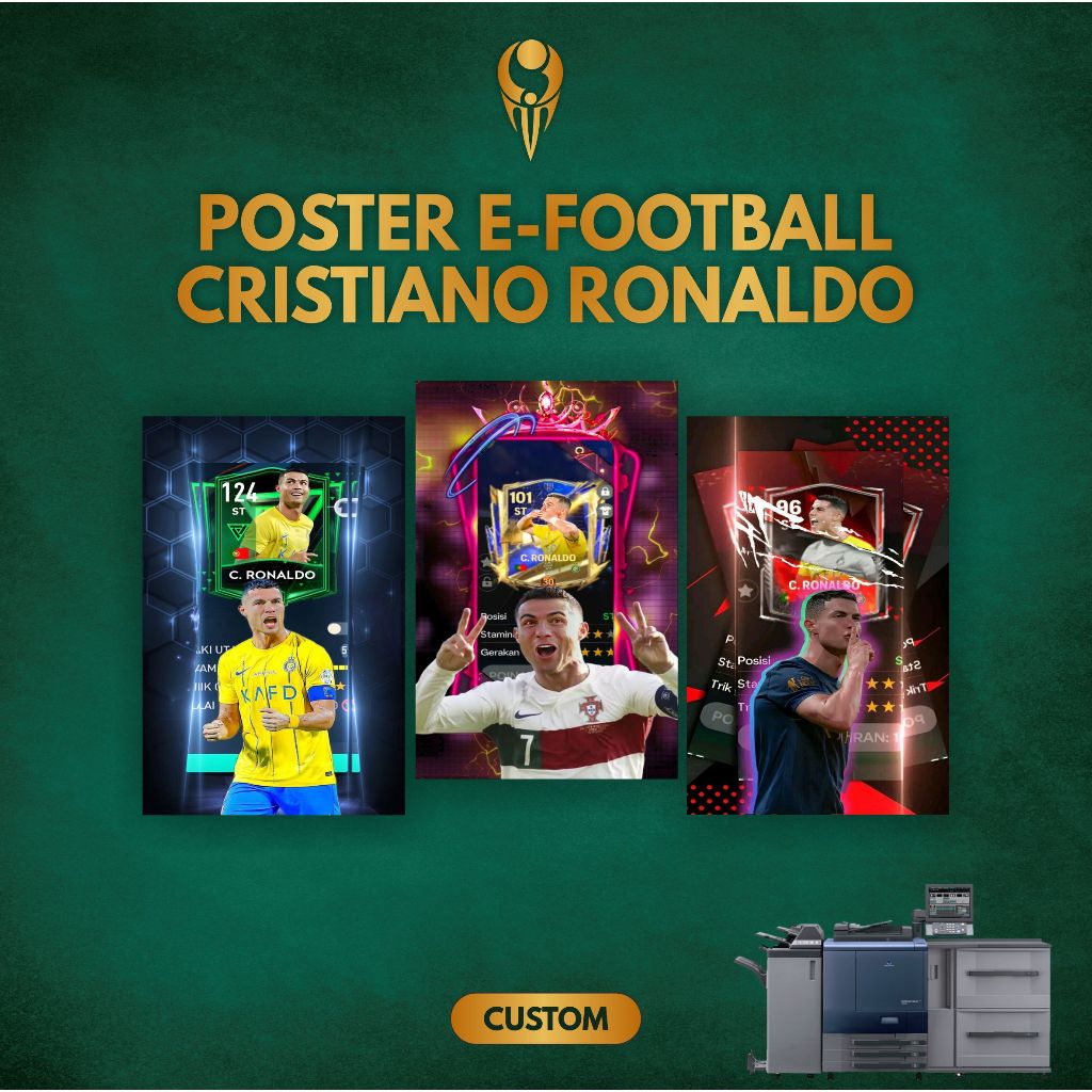 Jual POSTER E-FOOTBALL CRISTIANO RONALDO - SOLDIMPRO | Shopee Indonesia