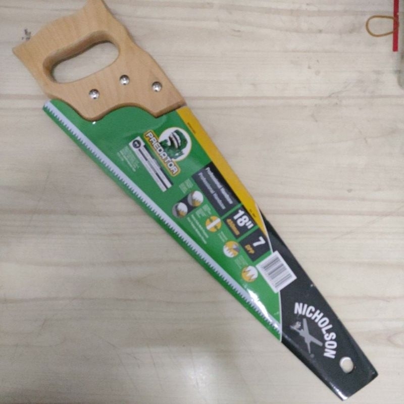 Jual NICHOLSON WH90218G2 Gergaji Tangan Kayu Gigi Ganda 18" Handsaw ...